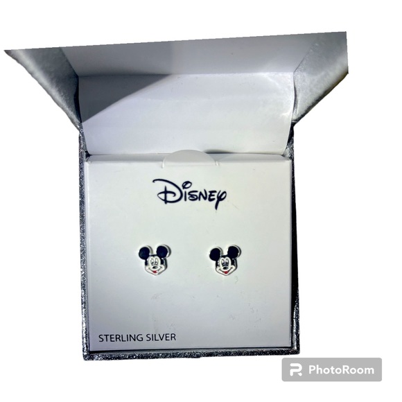 Disney | Jewelry | Disney Mickey Mouse Sterling Silver Studs | Poshmark